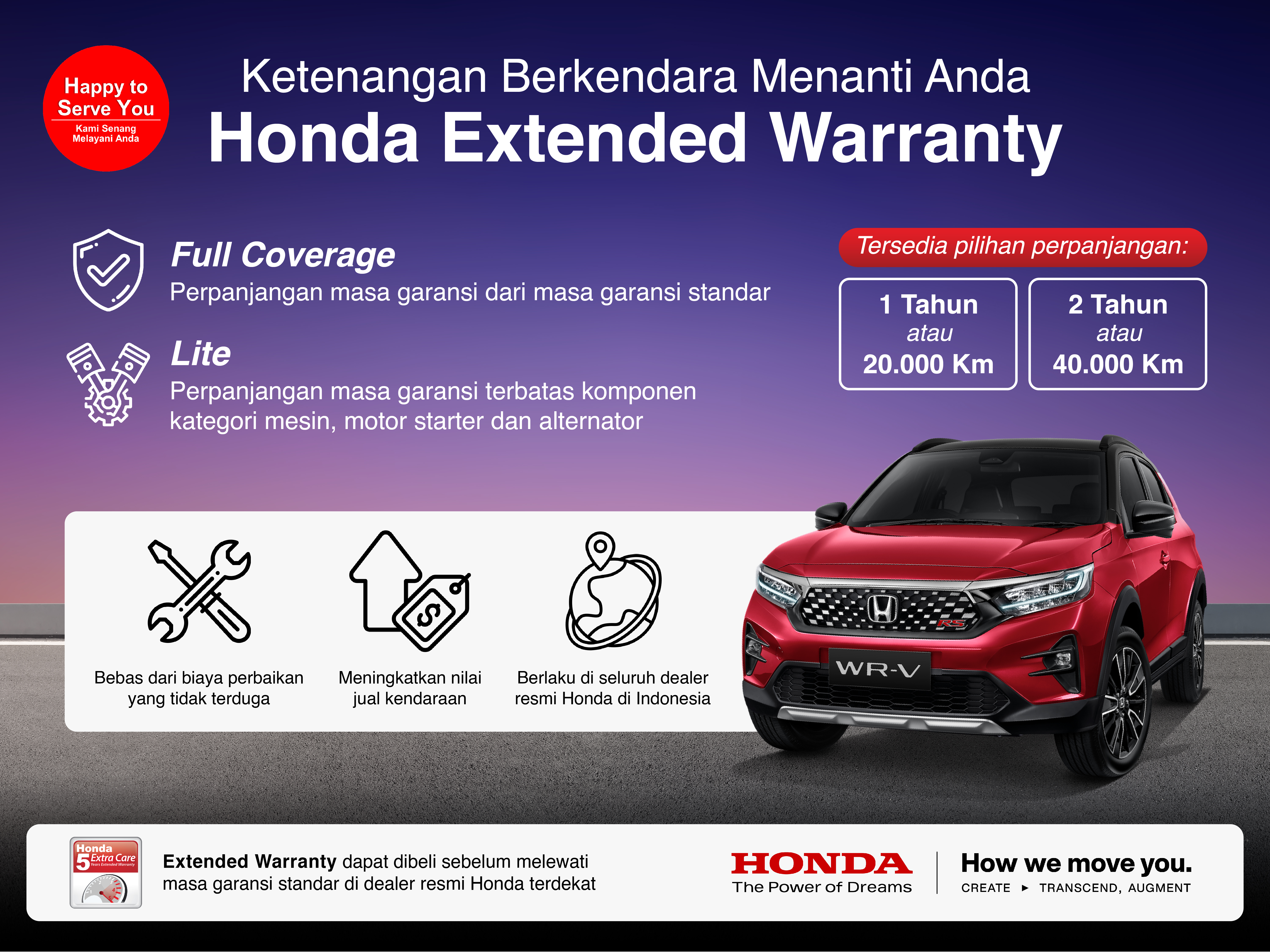 Ketenangan Berkendara Menanti Anda dengan Honda Extended Warranty | Honda Surabaya Center